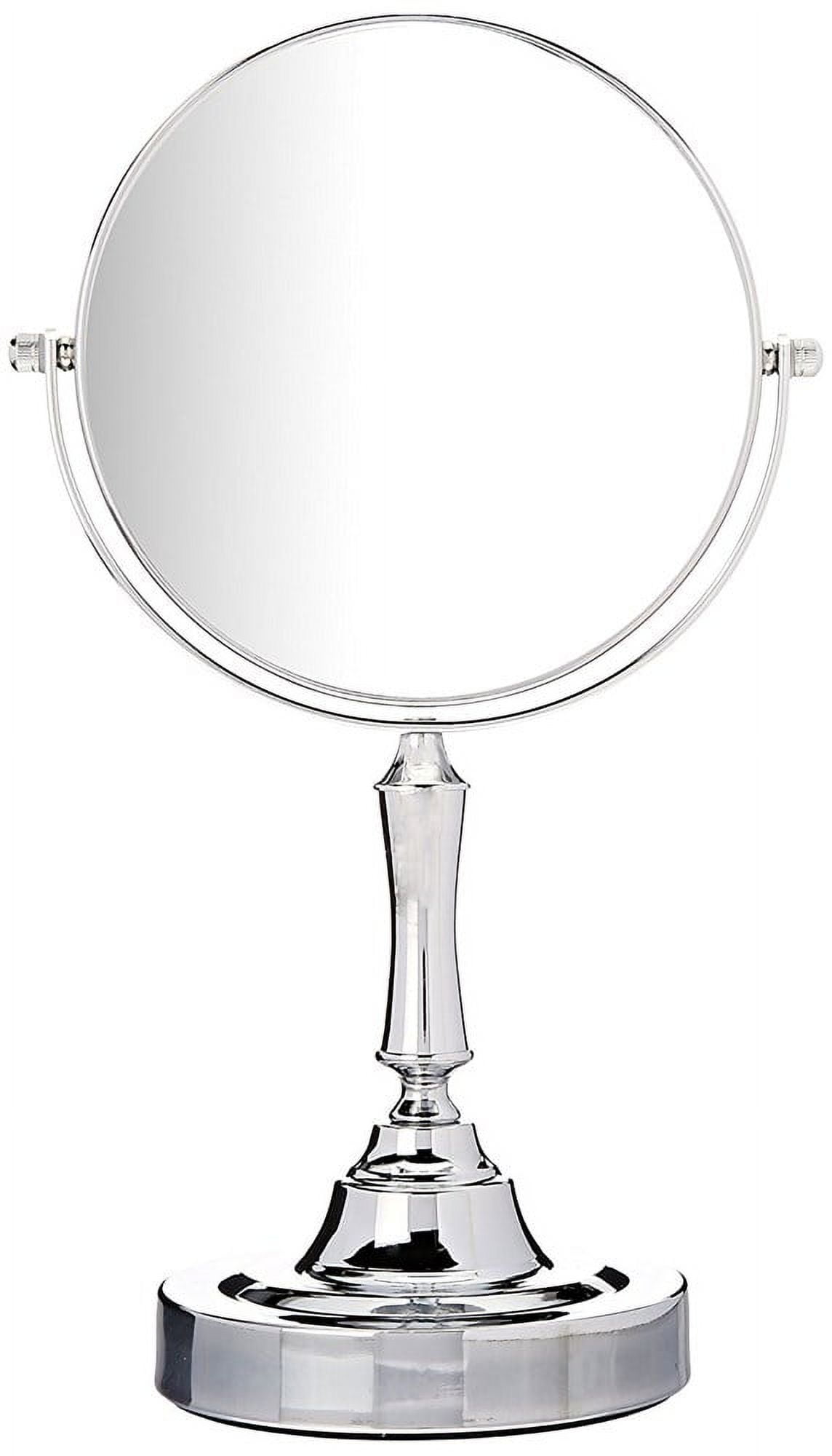 Vanity Mirror Chrome 6-inch Tabletop Two-Sided Swivel with 10x ...