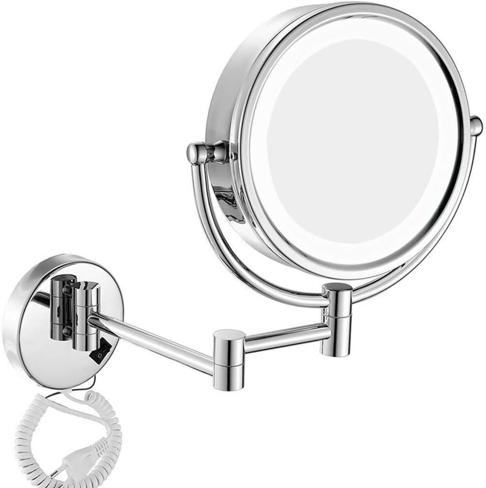 Vanity Mirror LED Makeup Mirror 8 Inch with Lamp 3/5/7/10 Times ...