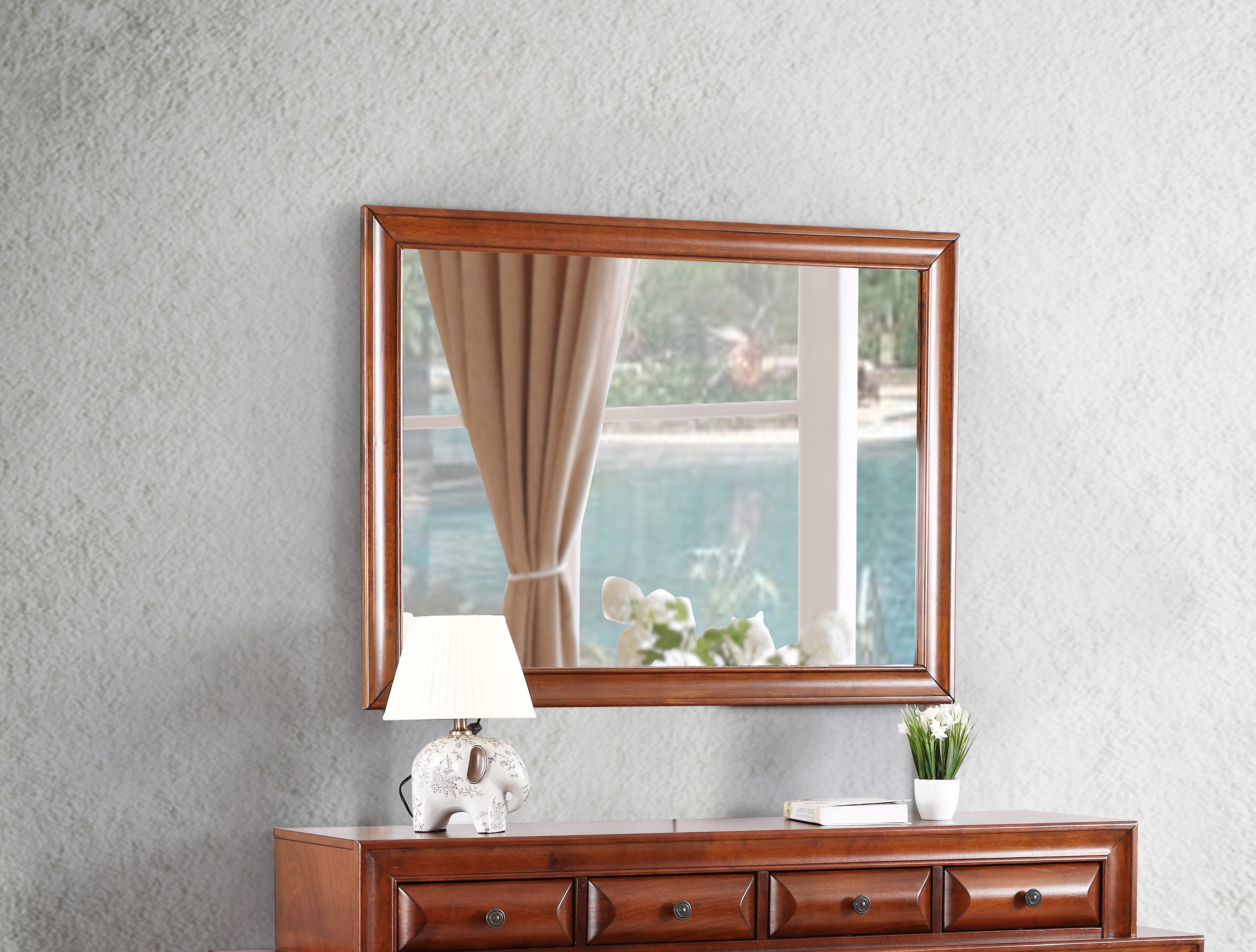 Vanity Mirror, LaVita G8850-M Mirror , Oak, Dresser Mirror, Full Length ...
