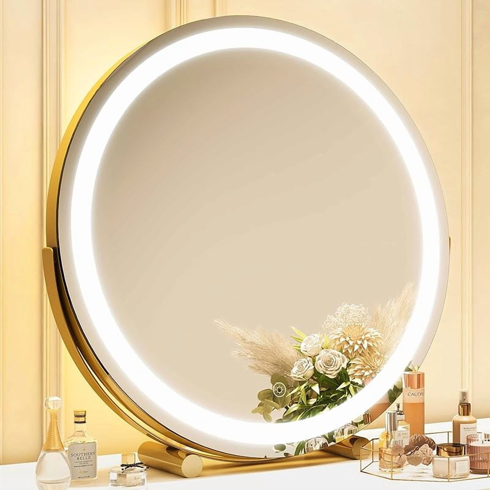 Vanity Mirror with Lights, 18 Inch Lighted Makeup Vanity, Smart Touch ...
