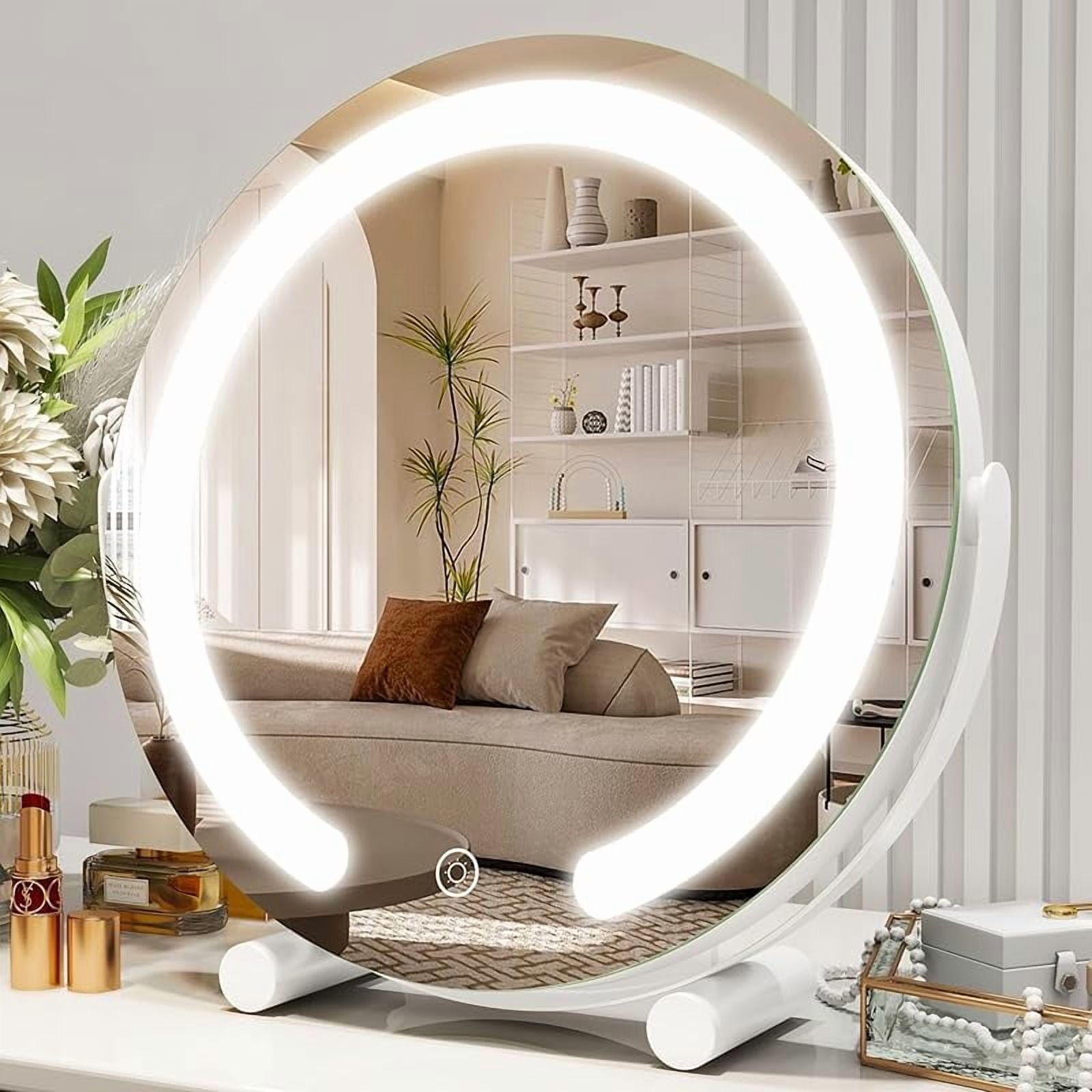 Vanity Mirror with Lights, 18 Inch Lighted Makeup Vanity, Smart Touch ...