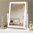 Vanity Mirror with Lights, 18"x14" Hollywood Lighted Makeup Mirror for ...