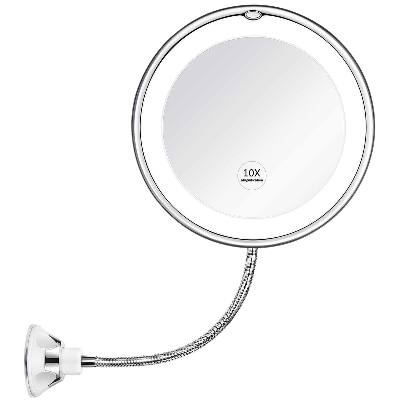 Vanity Mirror with Lights, 6.8" 10x Magnifying LED Lighted Makeup ...