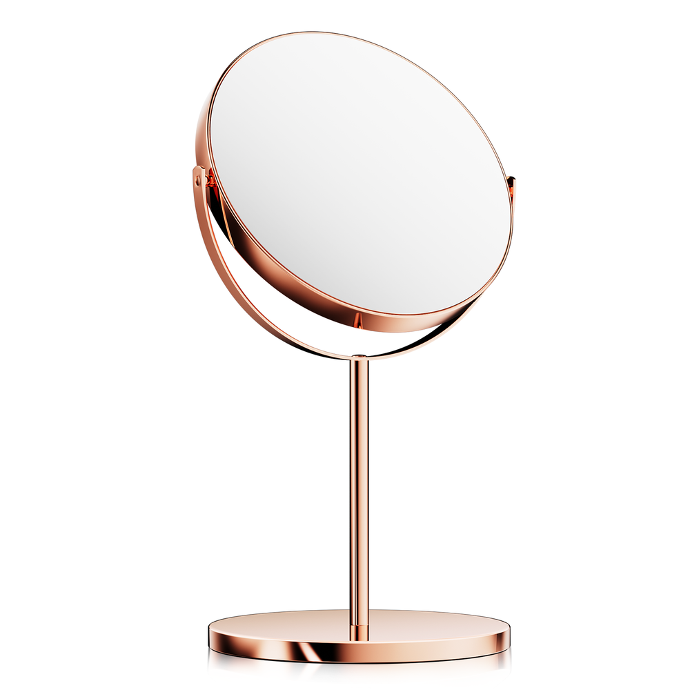 Vanity Mirror Metal Round Double 360 Degree Rotation 1x/3x ...