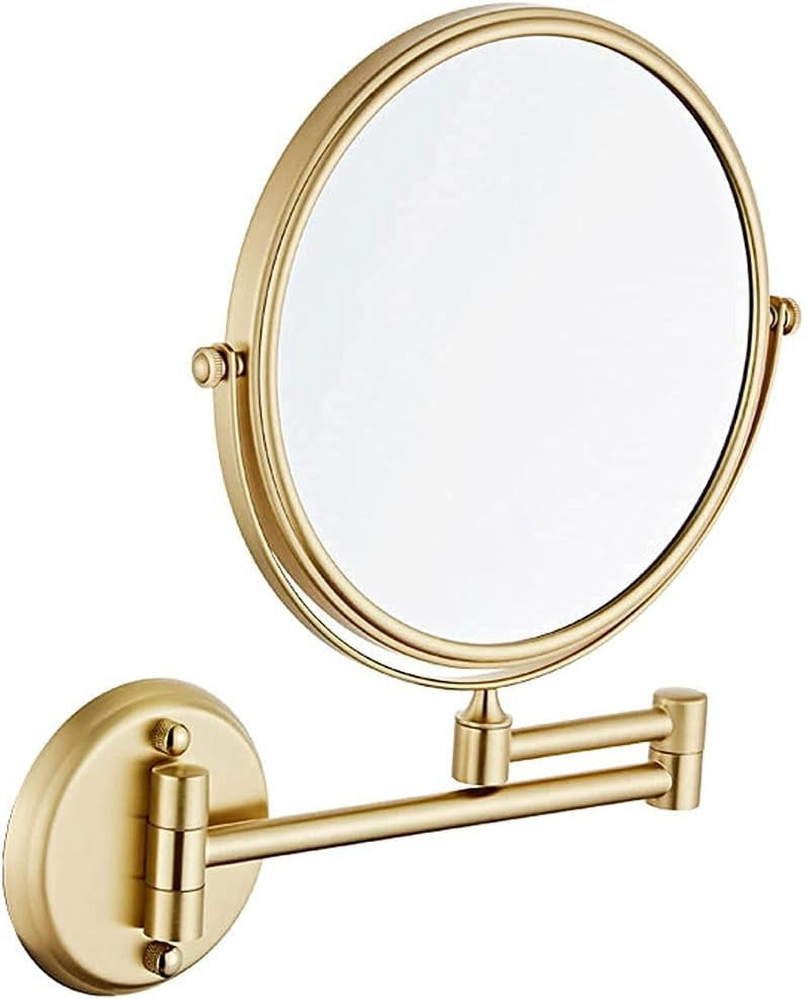 Vanity Mirror Wall Mounted Makeup Mirror with 5X Magnification 8 inch Double Sided Vanity ...
