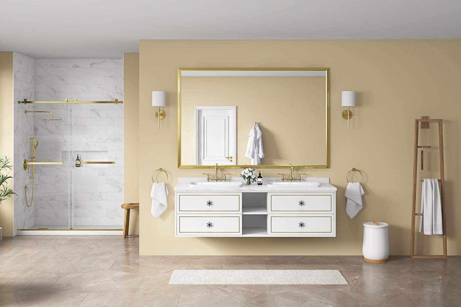 Vanity Mirrors for Bathroom 48x60 inch Black Mirrors for Bathroom Sink ...