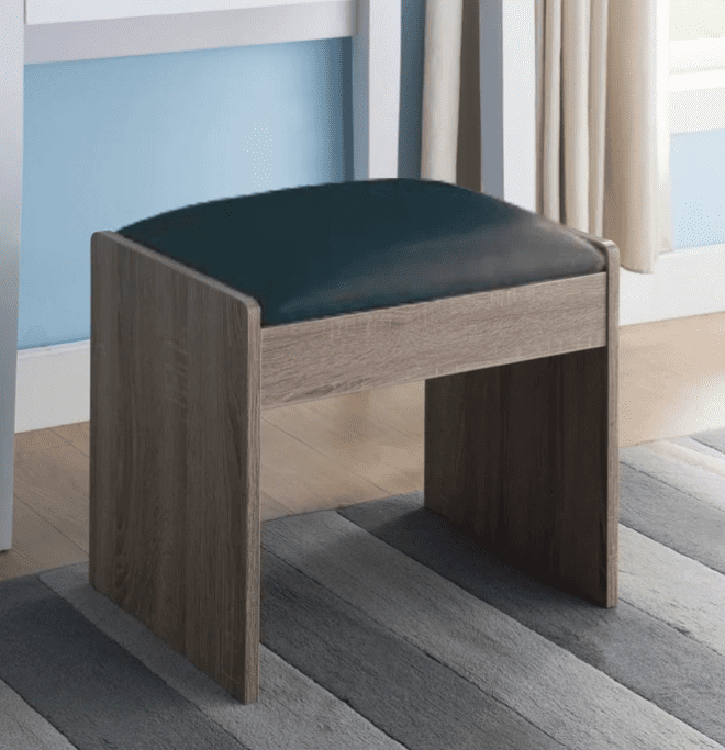 Vanity Modern Dressing Stool - Dark Taupe - Walmart.com