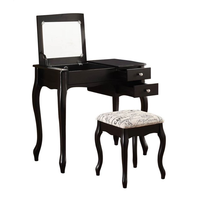 Vanity Set in Black - Walmart.com