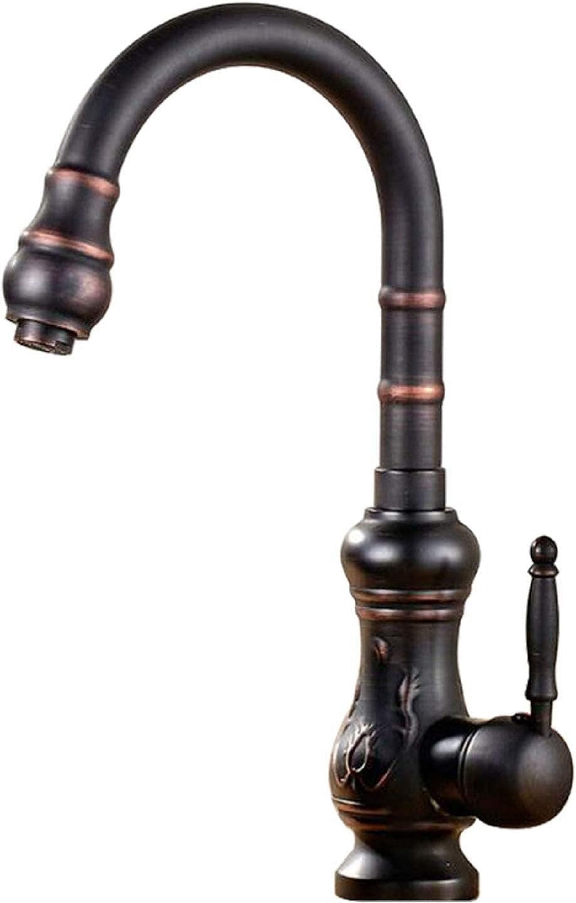 Vanity Sink Brass Tap, Retro Basin Mixer Faucet with Aerator Hot and ...
