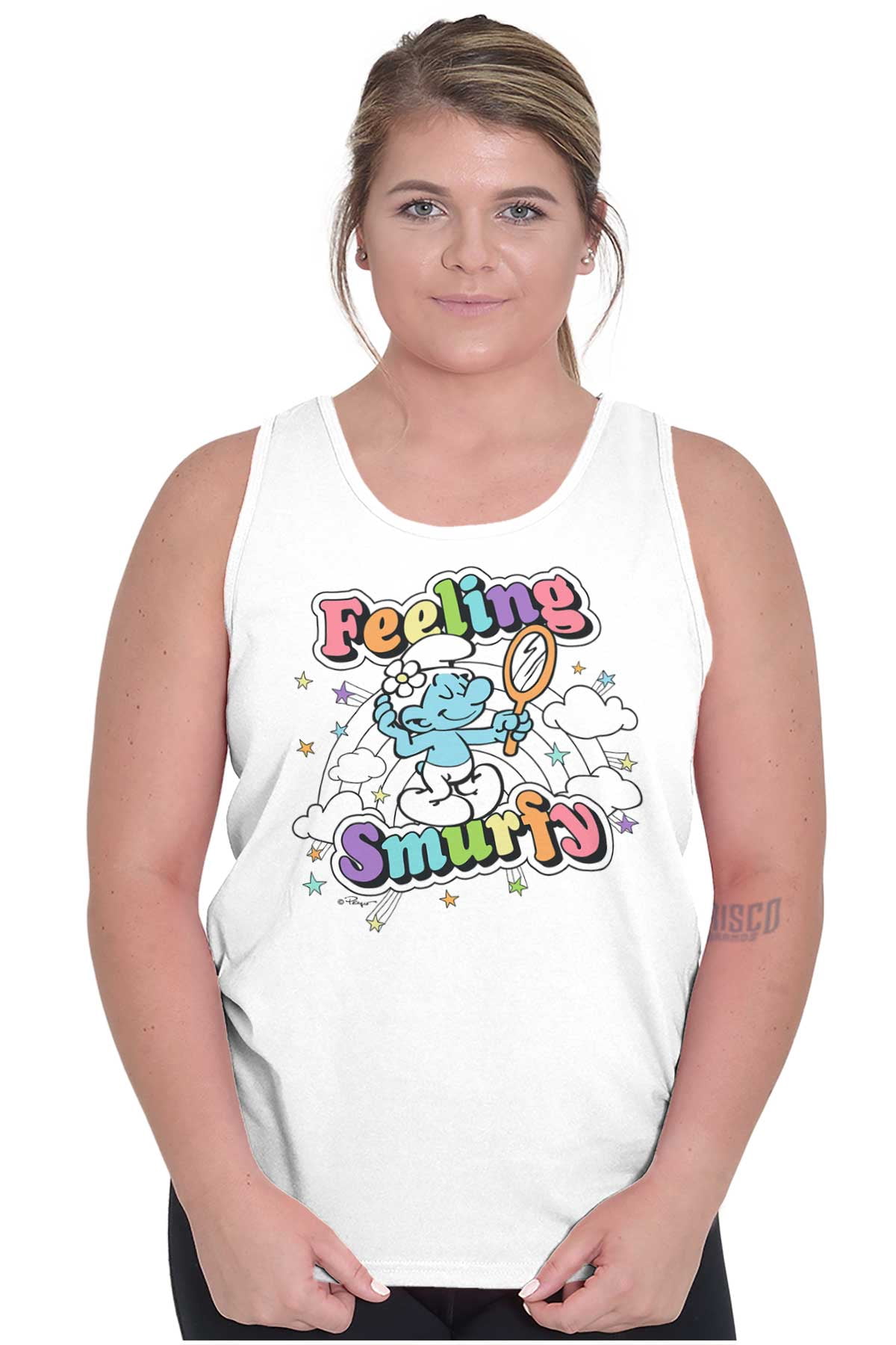 Vanity Smurf Feeling Smurfy Rainbow Tank Top Tee Shirt Women Brisco ...