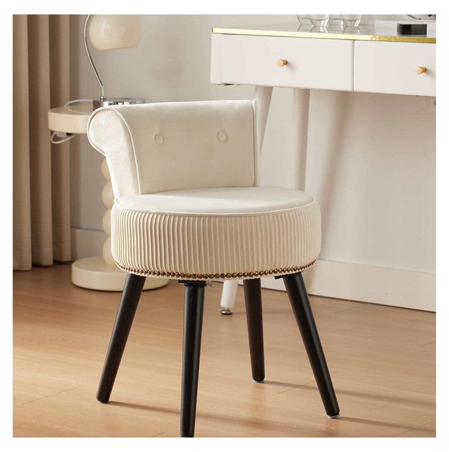 Vanity Stool with Back - Vanity Chair with Back Small Chair for Vanity ...