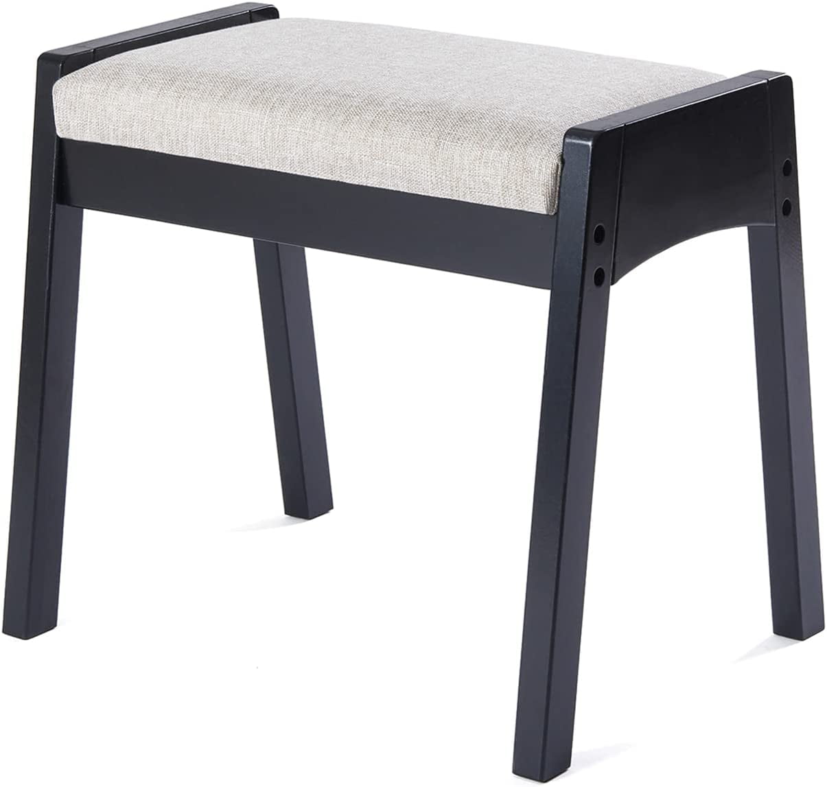 Vanity Stool, Bedroom Vanity Chair with Large Surface Upholstered Seat ...