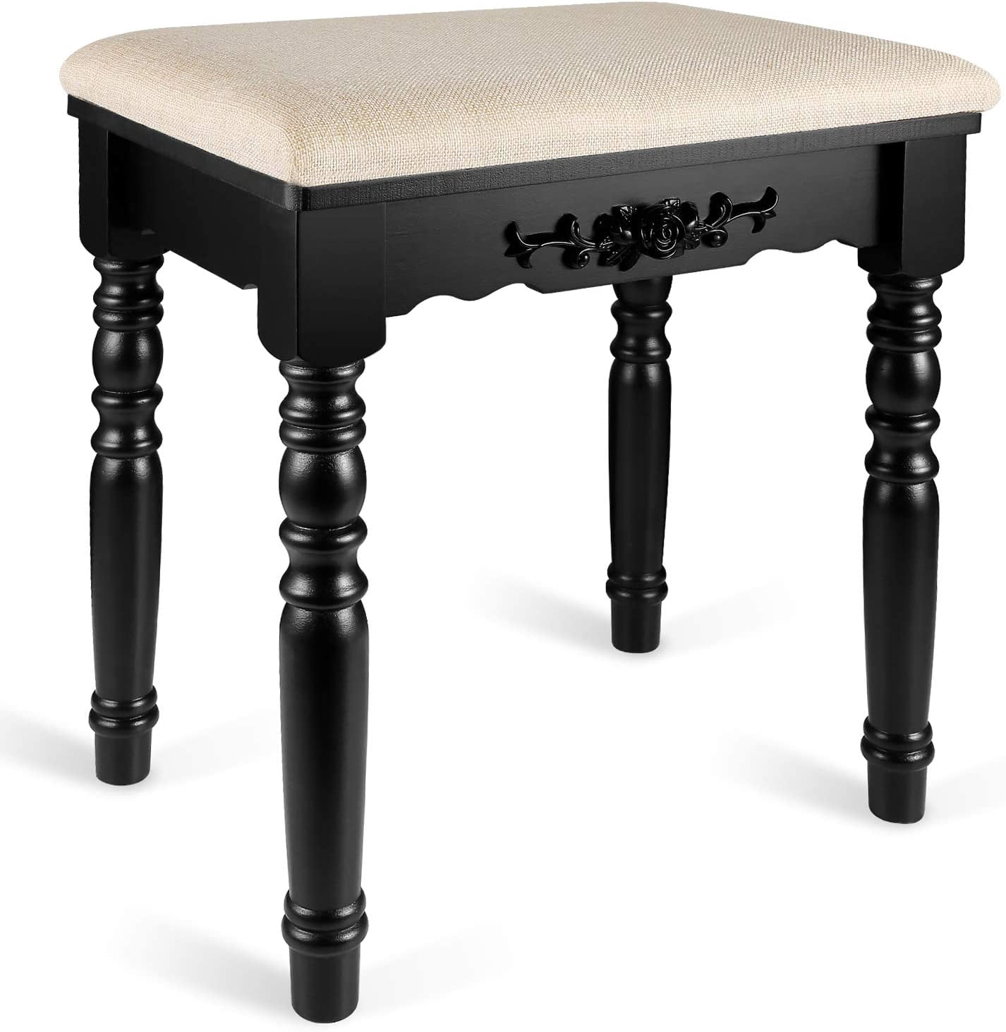 Vanity Stool, Modern Makeup Dressing Stool with Concave Seat Surface ...