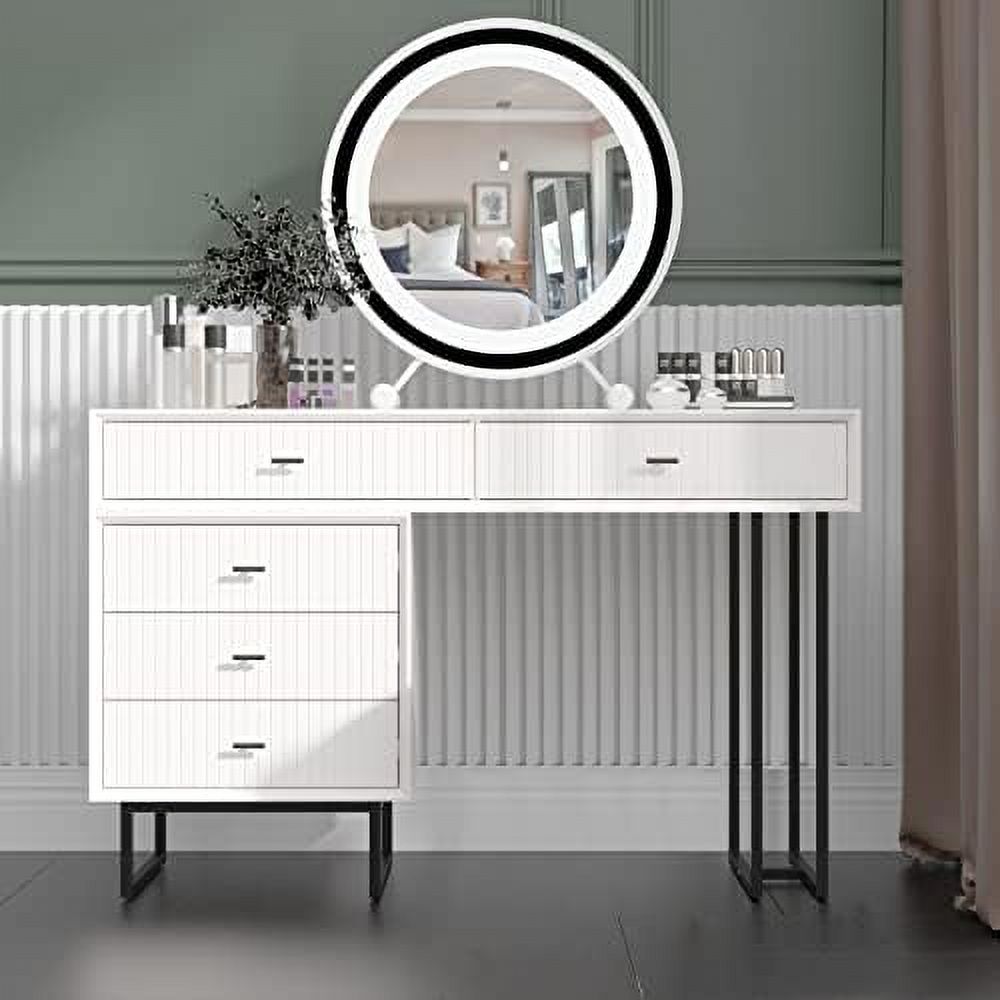 Vanity Table with Drawers Vanity Desk Set Girls Vanity Table Dressing ...