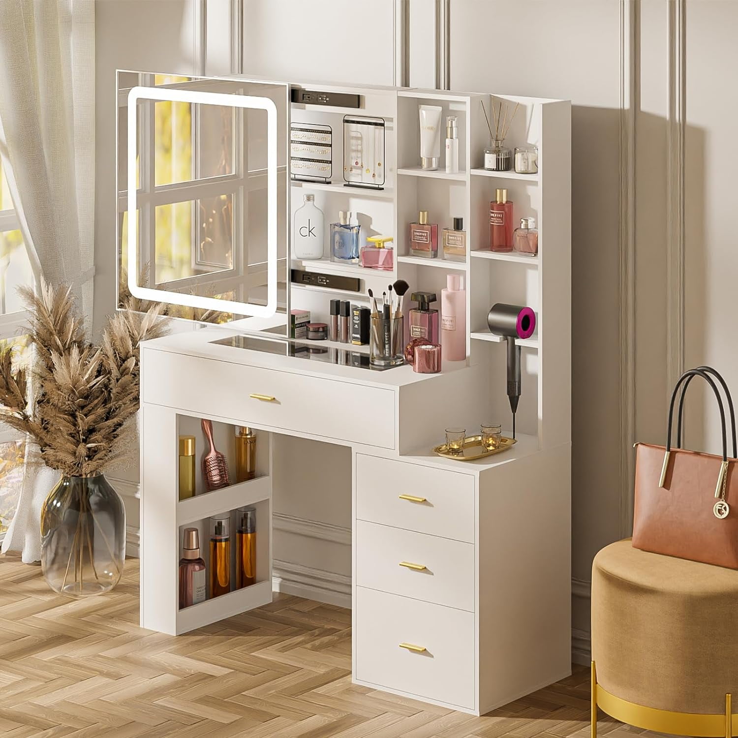 Slim makeup table store