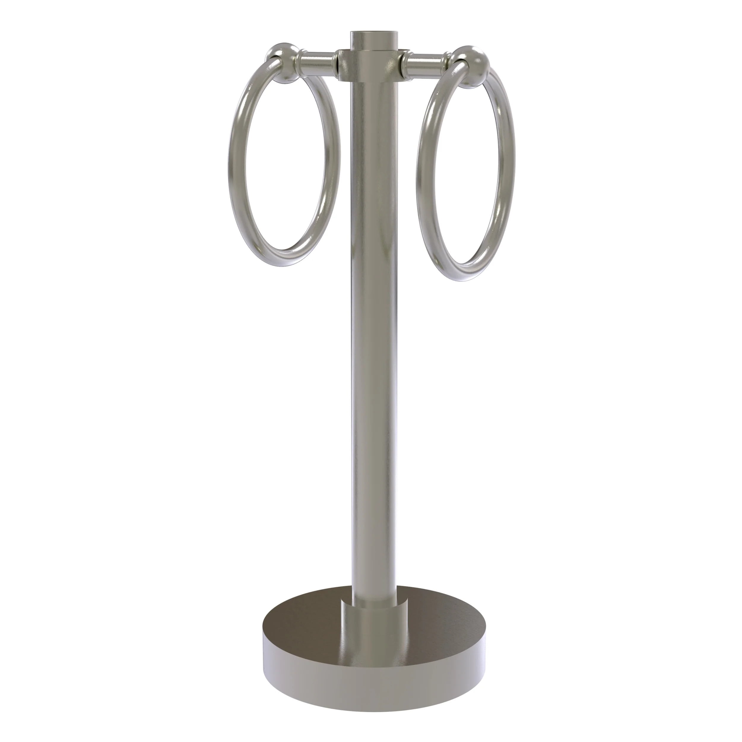 Vanity Top 2 Towel Ring Guest Towel Holder in Satin Nickel - Walmart.com