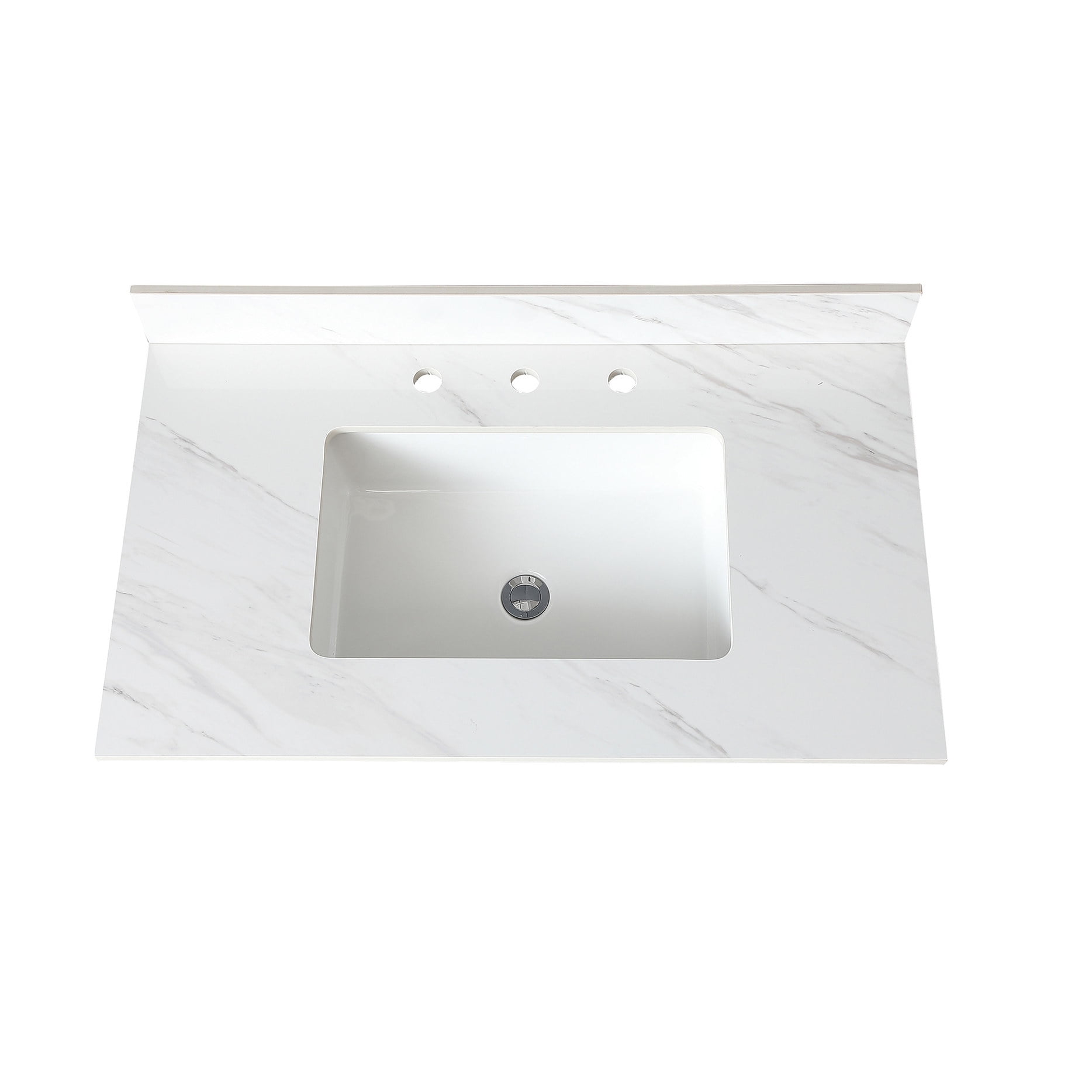Vanity Top with Safety Overflow+Under-Basin Design"-"Bathroom Sink Use ...