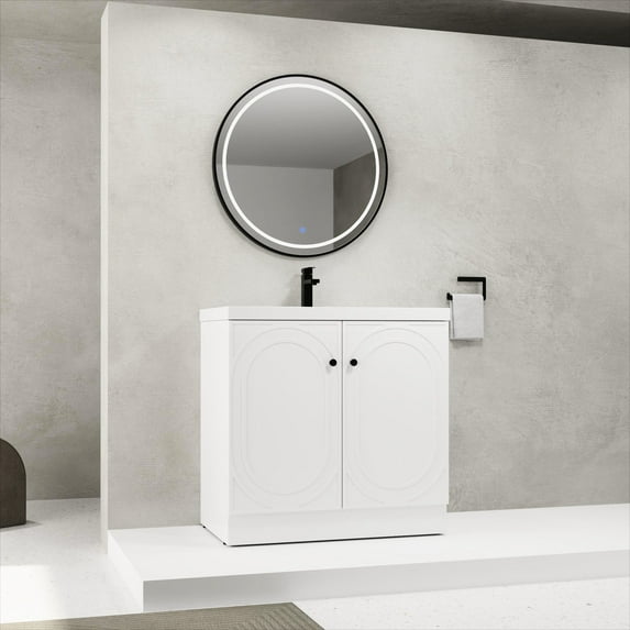 Vanity Unit / 36" Dimension, Soft-Close Doors, Durable Finish / Store All Necessities with Ease ...