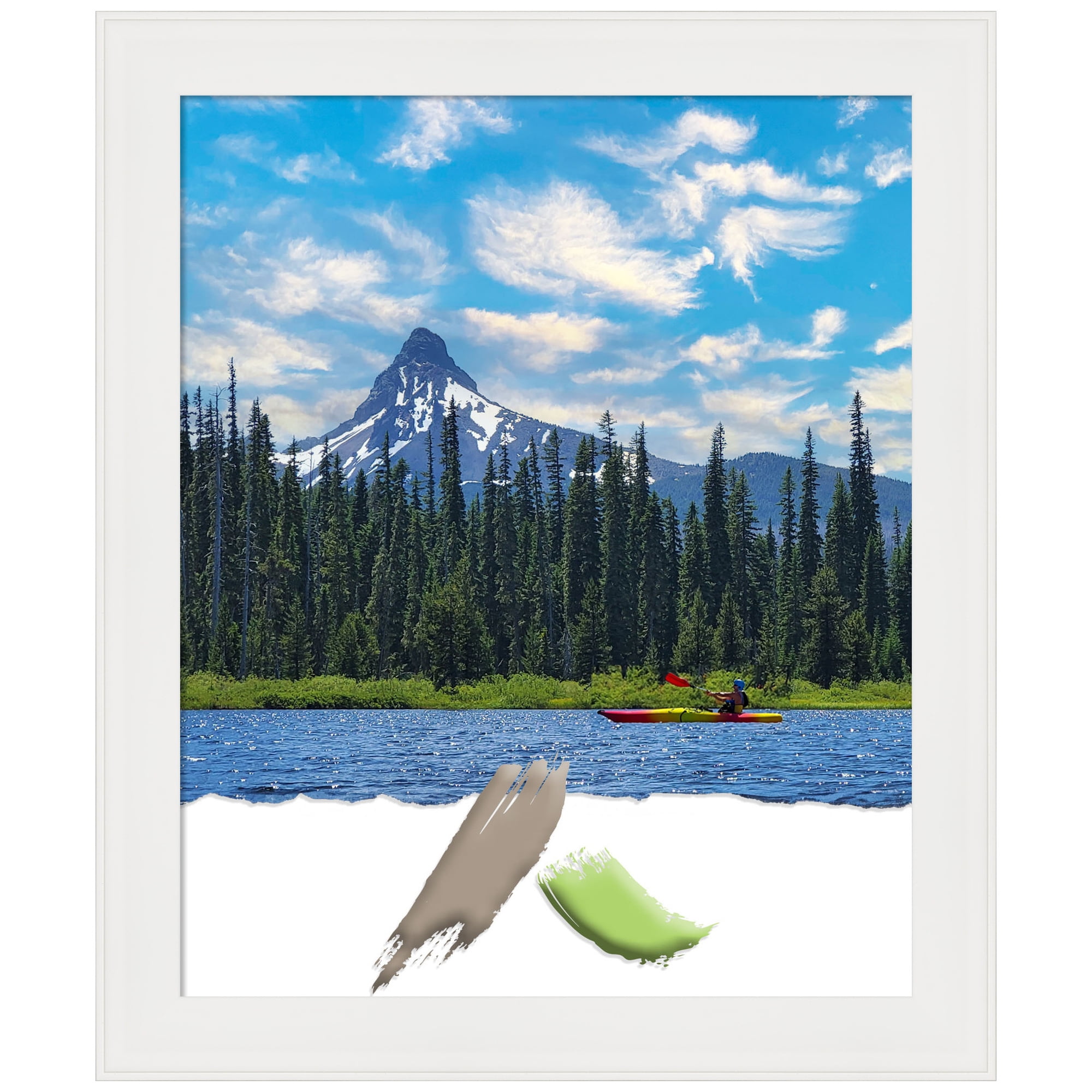 Vanity White Narrow Picture Frame, Photo Frame, Art Frame - Walmart.com