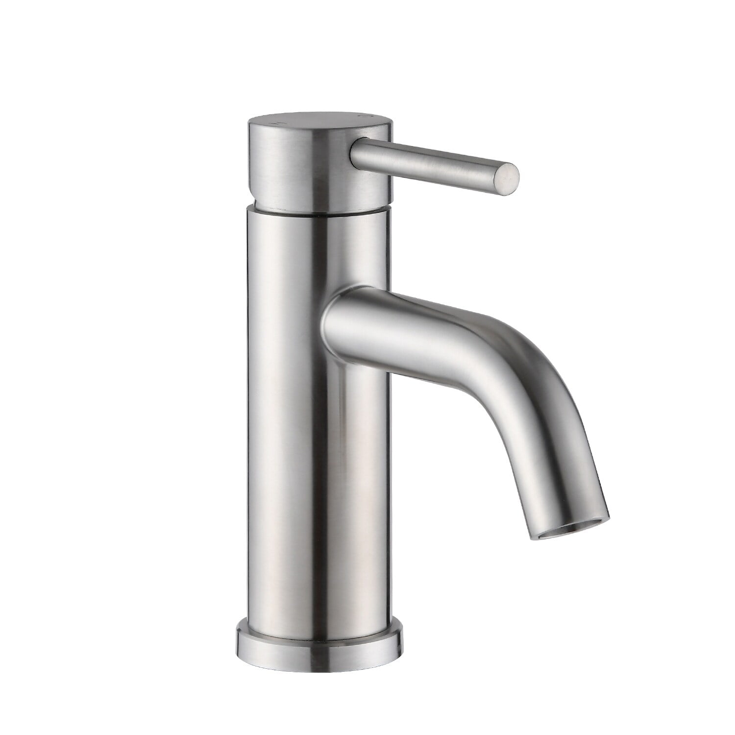 Vanityfair Modern Single Hole Bathroom Sink Faucet Brushed nickel ...