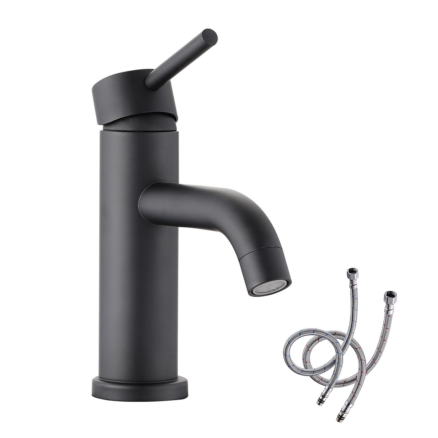 Vanityfair Modern Single Hole Bathroom Sink Faucet Matte black Matte ...