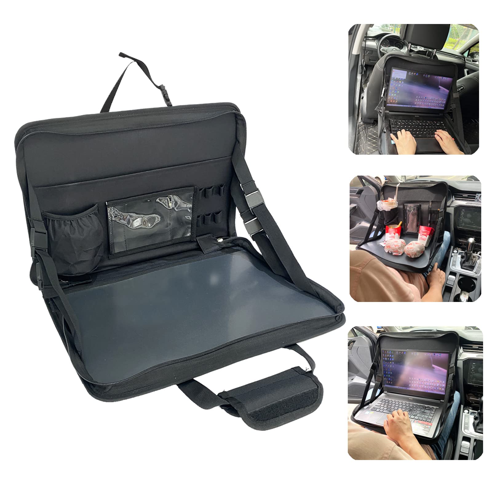 WSBArt Car Steering Wheel Tray Laptop Table, Car Stand Trays for Eating ...
