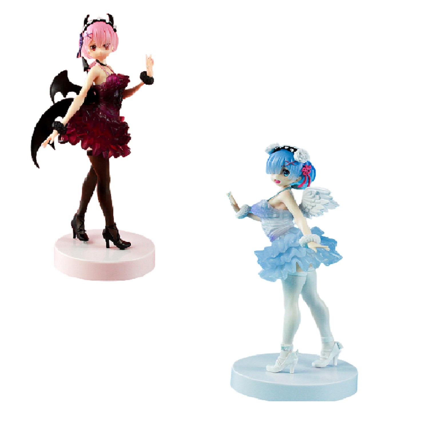 Vanlemn Anime Angel Rem/The devil Ram Figure Character Model PVC 6.29 ...