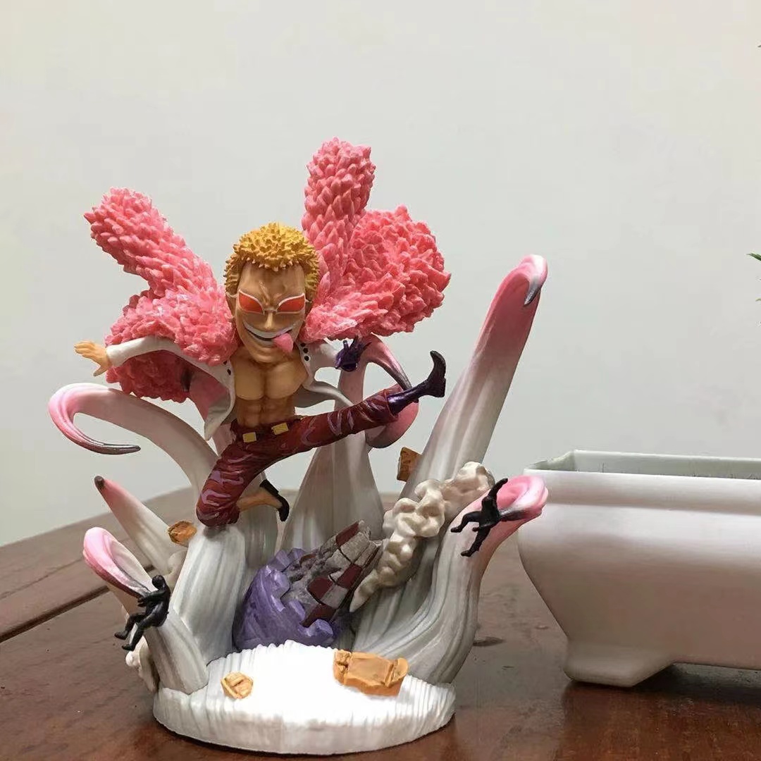 Vanlemn Anime One Piece Don Quixote Doflamingo movable doll desktop ...