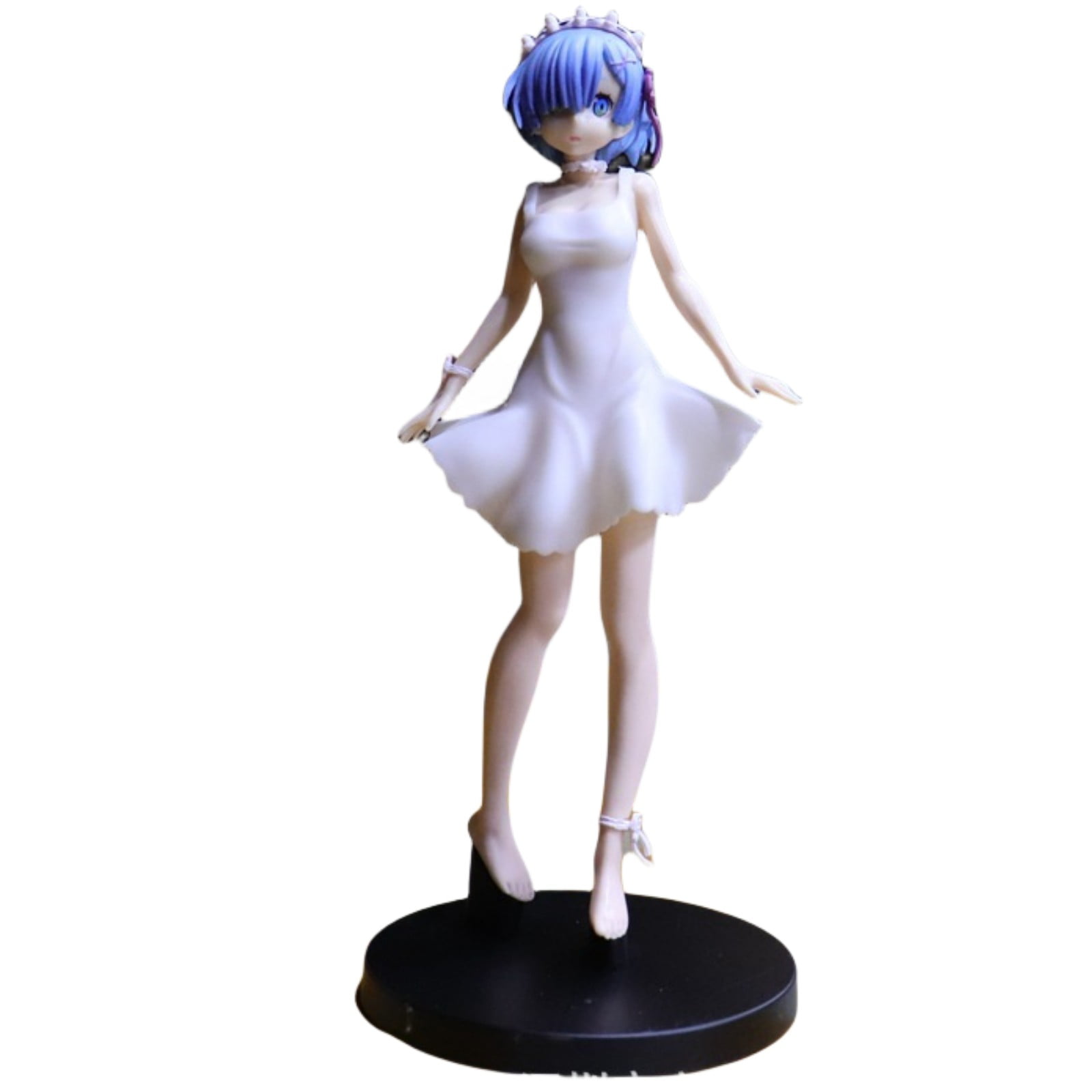 Vanlemn Anime White Dress Rem Figure Statue 23cm Remu Figure Model PVC ...