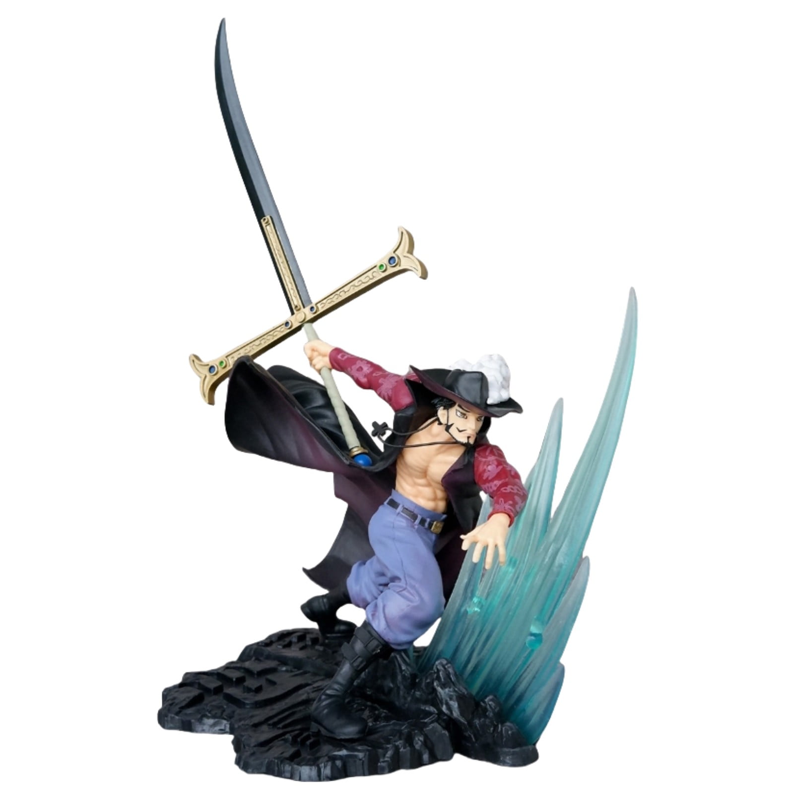 Vanlemn Anime Figure Battle Dracule Mihawk Figure Anime PVC Material ...