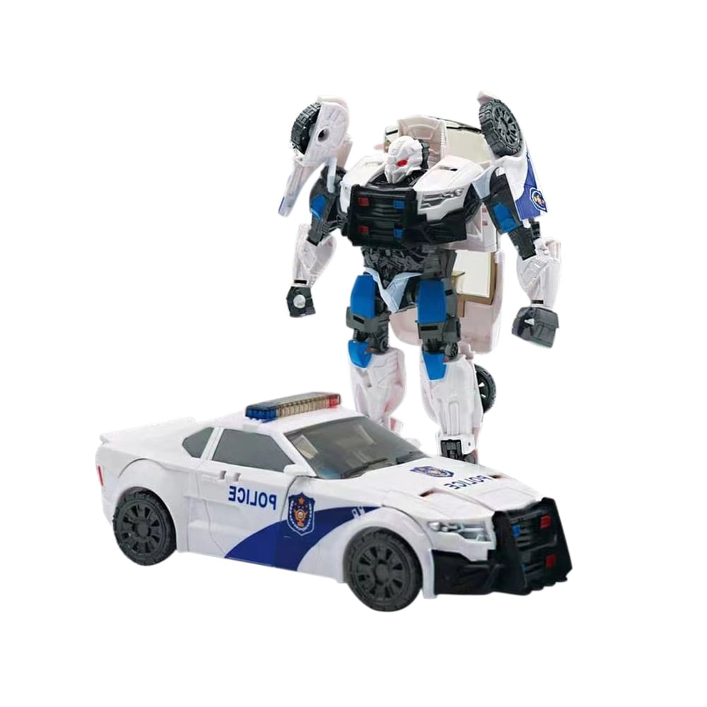 Vanlemn Luxury White Barricade Police Car Action Figure Car Robot Model ...