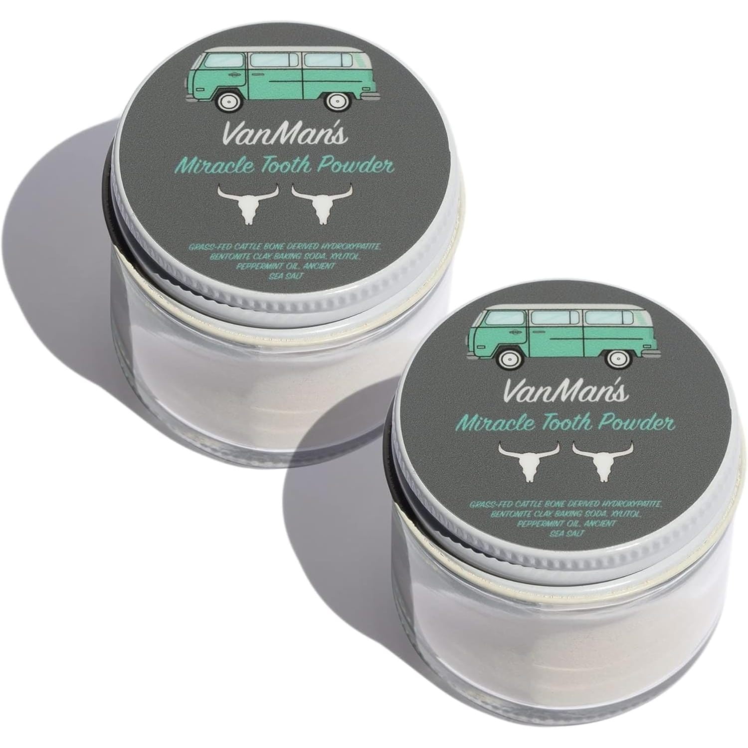 Vanman’s - Mint and Bone Tooth Powder Toothpaste (2 Pack ...