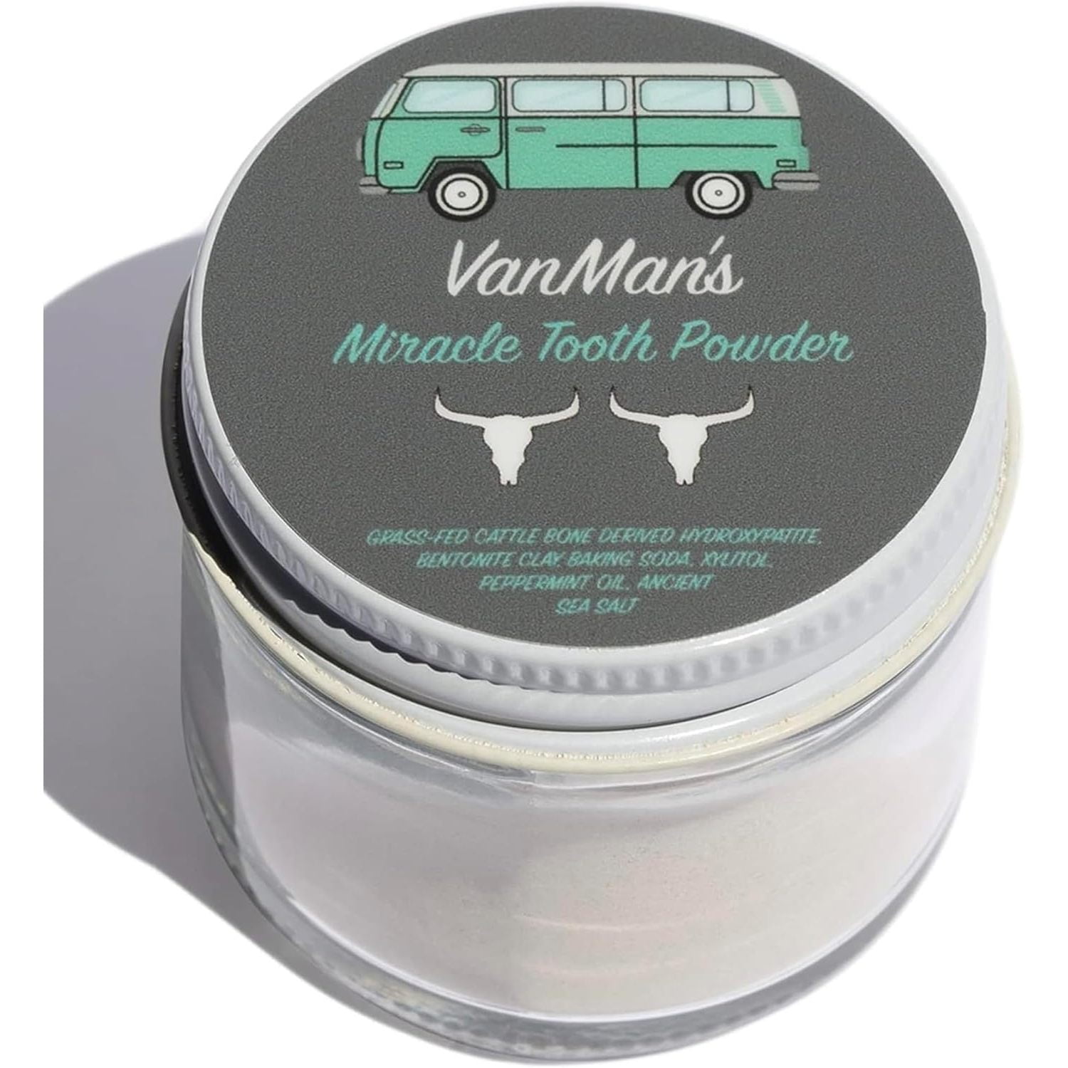 Vanman’s - Mint and Bone Tooth Powder Toothpaste - Remineralizing Tooth ...