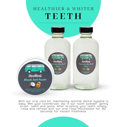 Vanman's - Oral Mouth Care Kit with Powder Toothpaste (2.5 Ounce) and ...