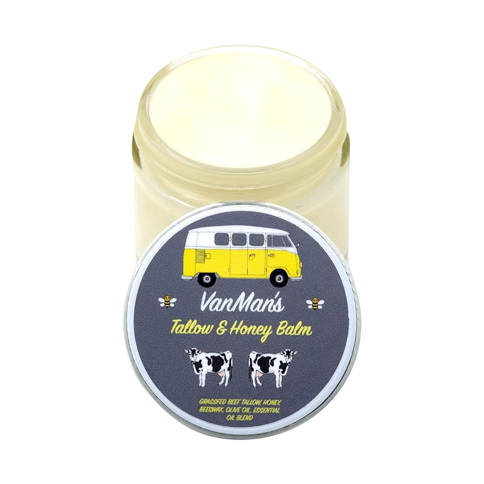 Vanman's Tallow and Honey Balm With No Added Scent - Beef Tallow Face ...