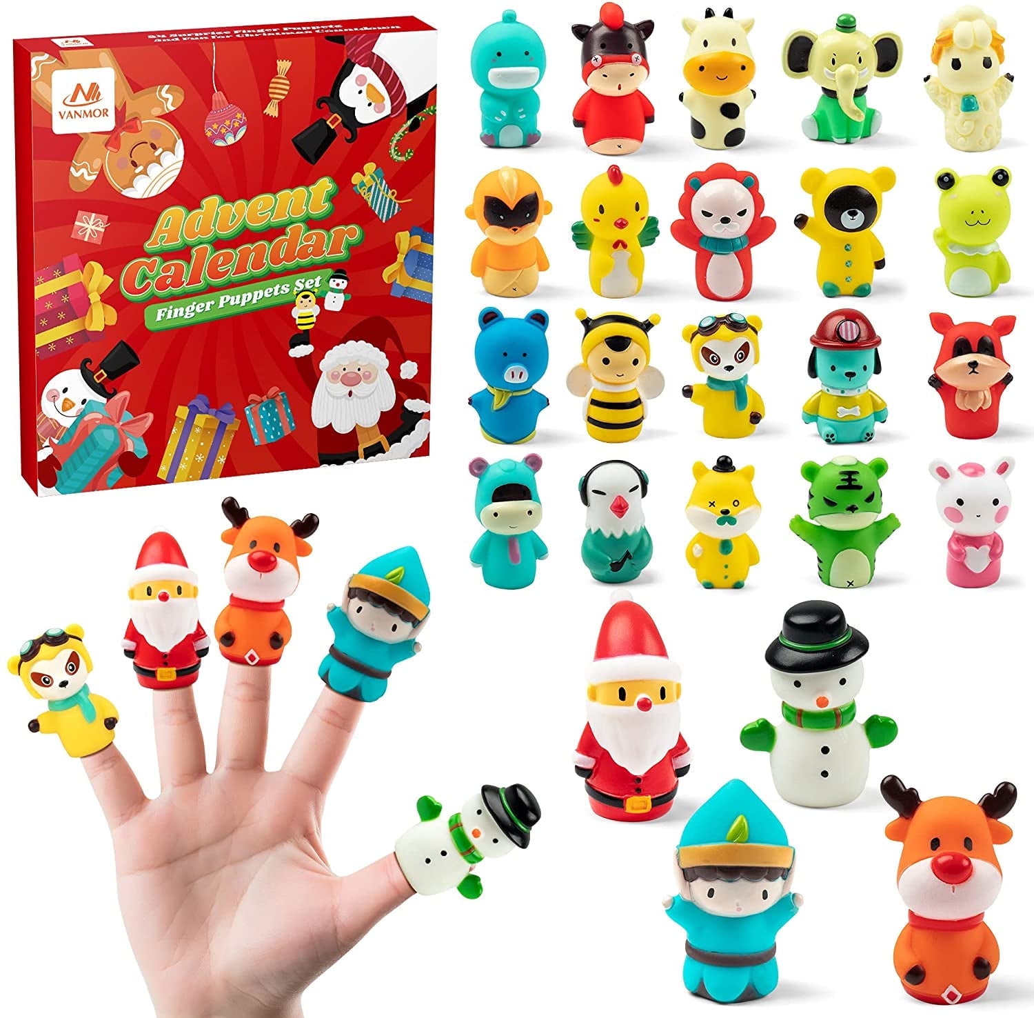 Vanmor 2023 Advent Calendar for Kids - 24 days Christmas Countdown ...