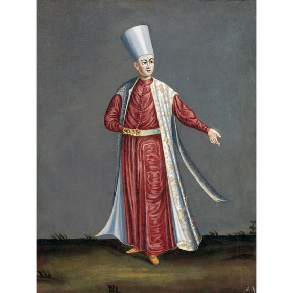 Vanmour Capon Aghassi Chief White Eunuchs Sultan Extra Large XL Wall ...