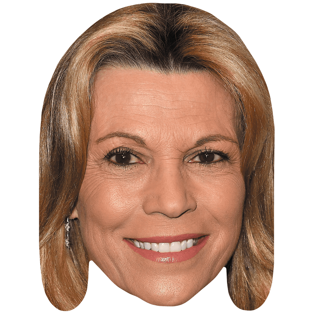 Vanna White (Smile) Celebrity Mask, Flat Card Face, Fancy Dress Mask ...