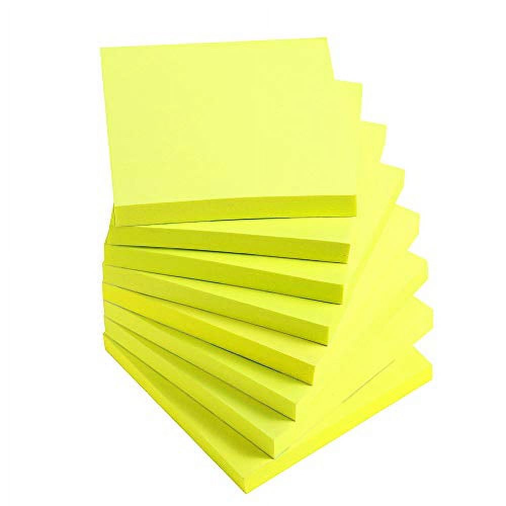 Vanpad Sticky Notes 3x3 Inches,Bright Yellow Self-Stick Pads, Easy to ...
