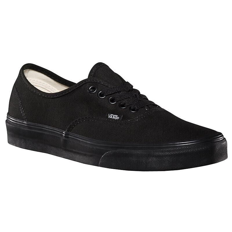 Vans Authentic VN000EE3BKA Unisex Black Canvas Skateboard Shoes Size 11 ...