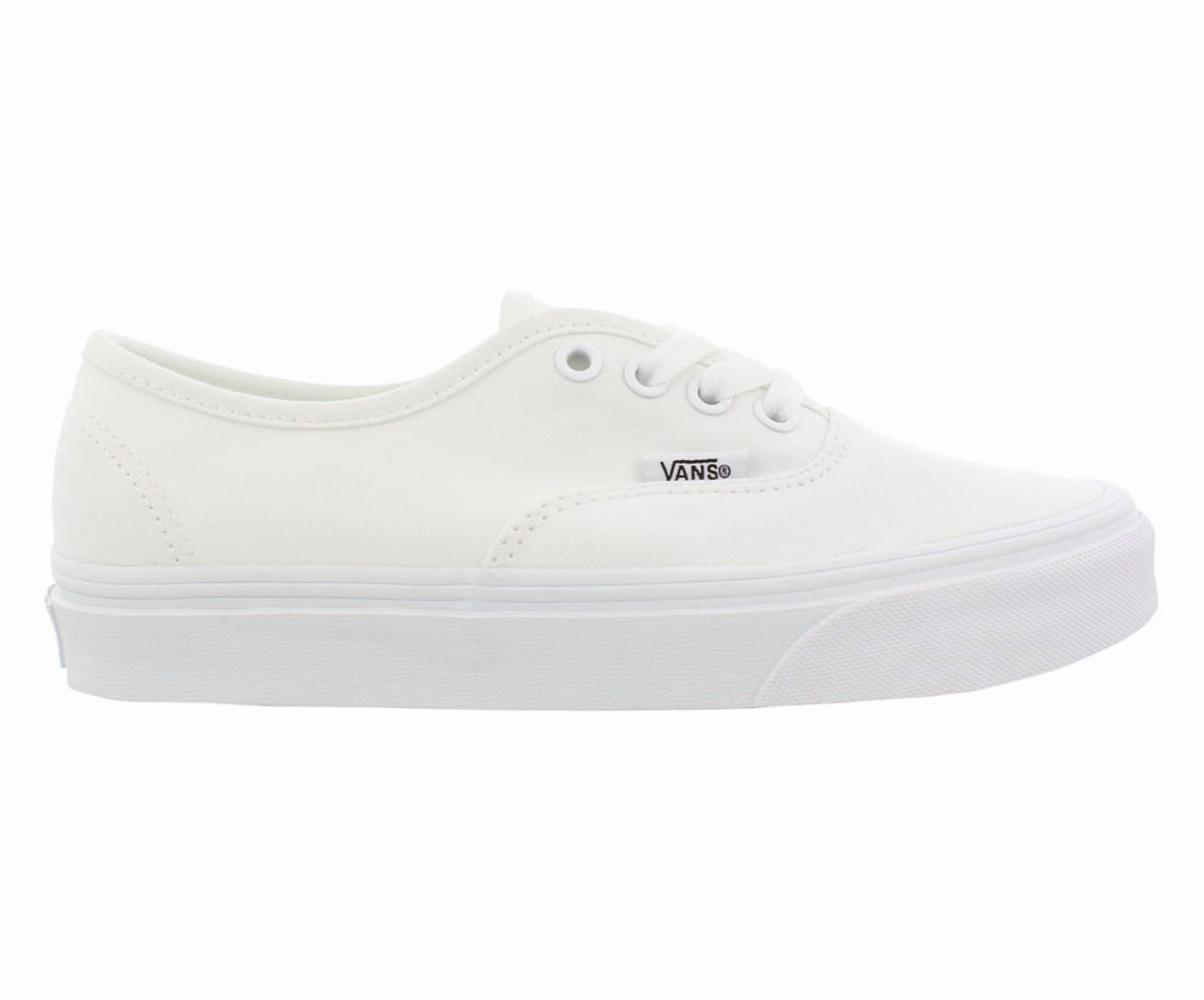 Vans Authentic True White Ankle-High Canvas Skateboarding Shoe - 12M ...