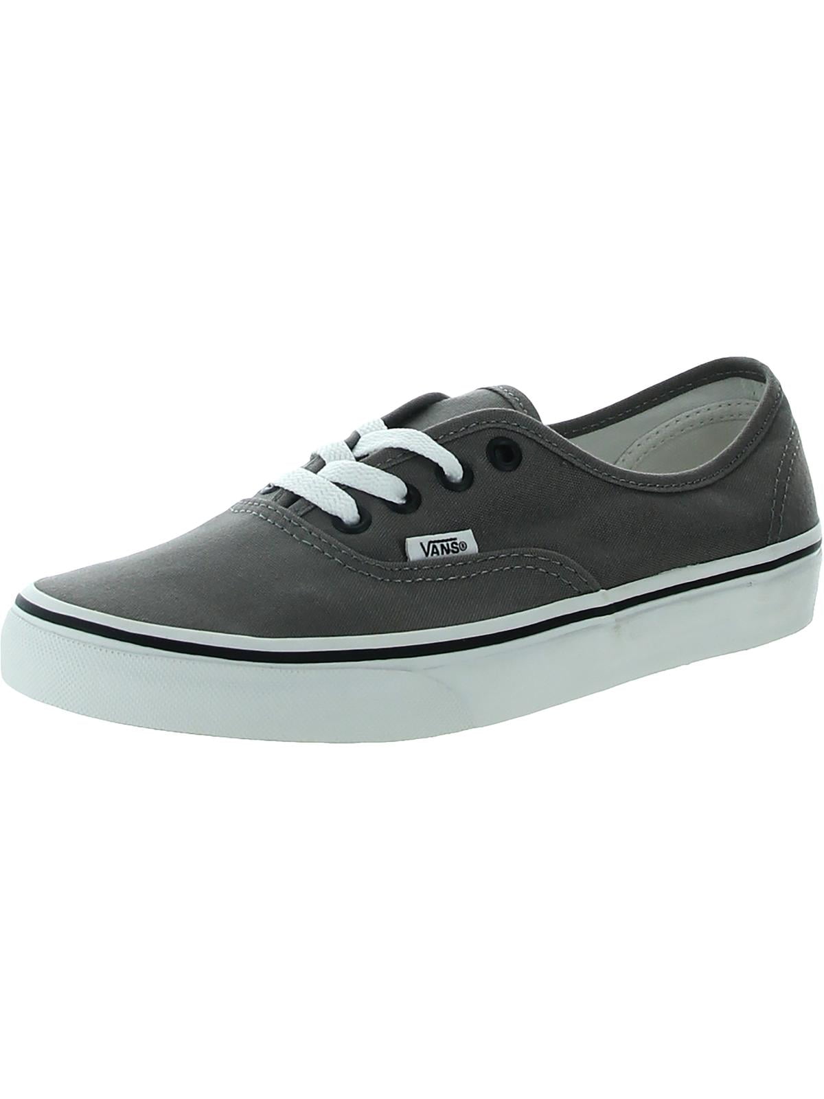 Vans Authentic Unisex Canvas Lace Up Low Top Original Sneakers Gray ...