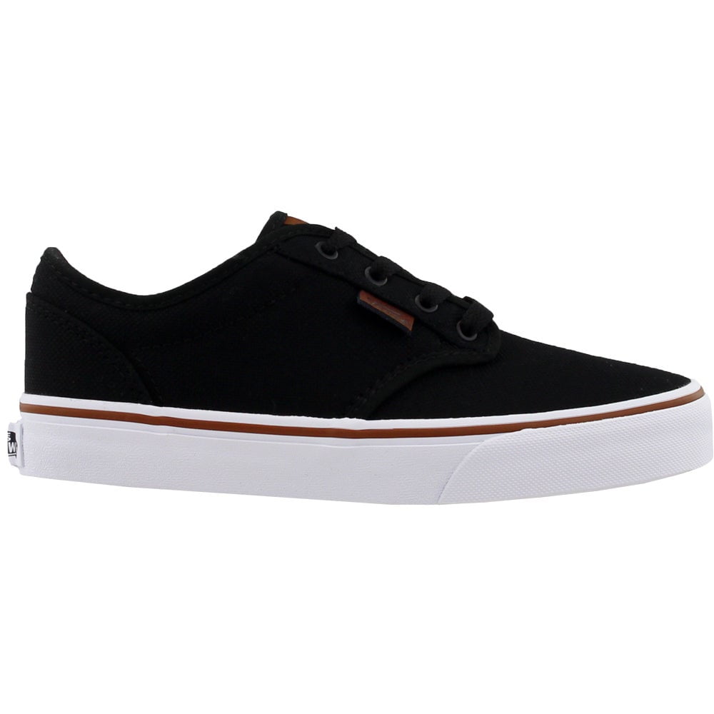 Van's Kids Boys Atwood Lace Up Sneakers, Canvas Uppers, Rubber Waffle ...