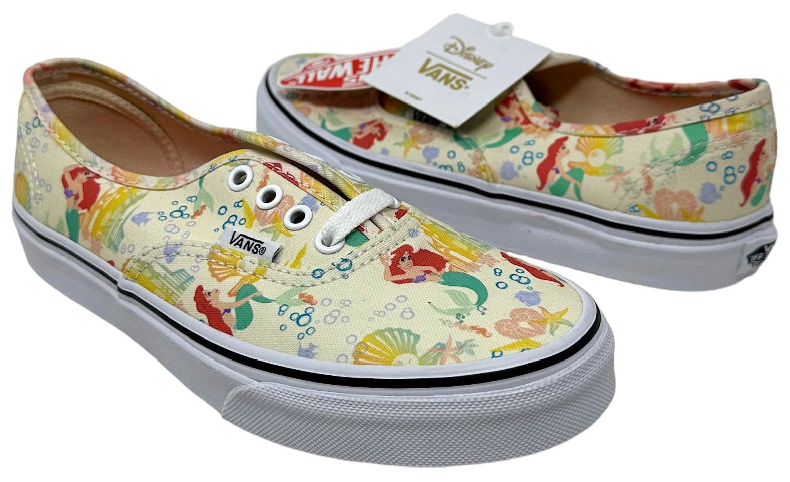 Vans Kids Off The Wall X Disney Little Mermaid Ariel Shoes, White, Size ...