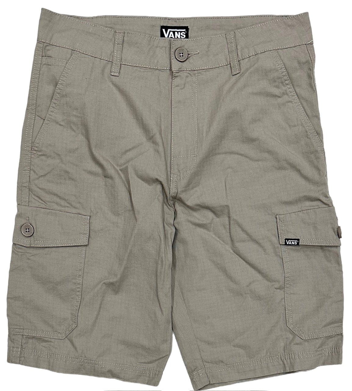 Vans Off The Wall Men's Streamer Ripstop Cargo Shorts (30, Khaki ...
