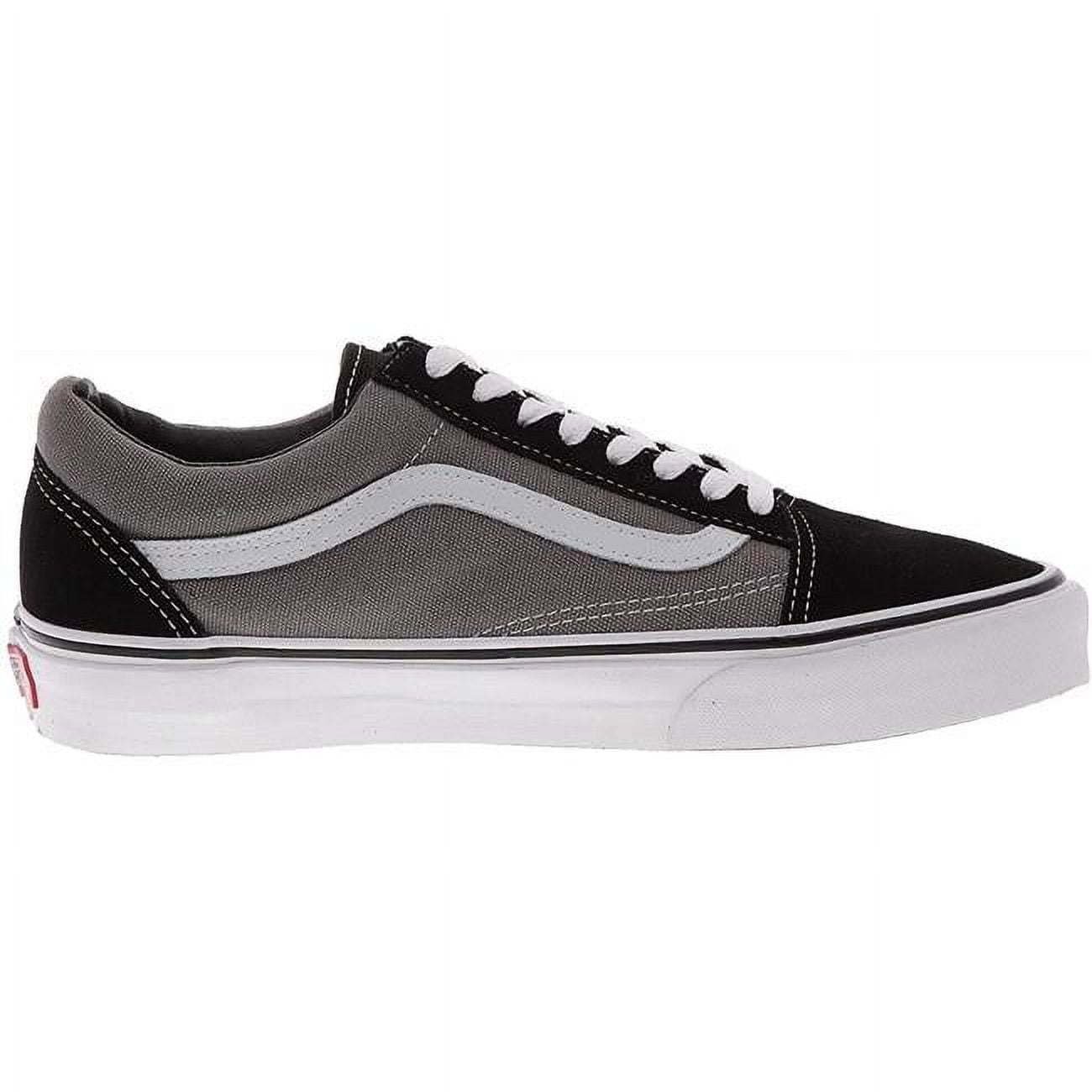 Vans Unisex Old Skool Classic Skate Shoes, Black/Pewter, Size 8 ...