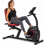 Vanswe 16-Level Magnetic Recumbent Exercise Bike, 380 lbs. Max Weight ...