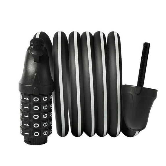 Vantana Bike Lock with Combination 4 ft Bicycle Lock Secure 5 Digit Resettable Cable Lock ...