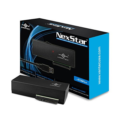 Vantec CB-ST00U3 NexStar USB 3.0 to SATA 6Gbps Optical/Storage Adapter, Black - Walmart.com