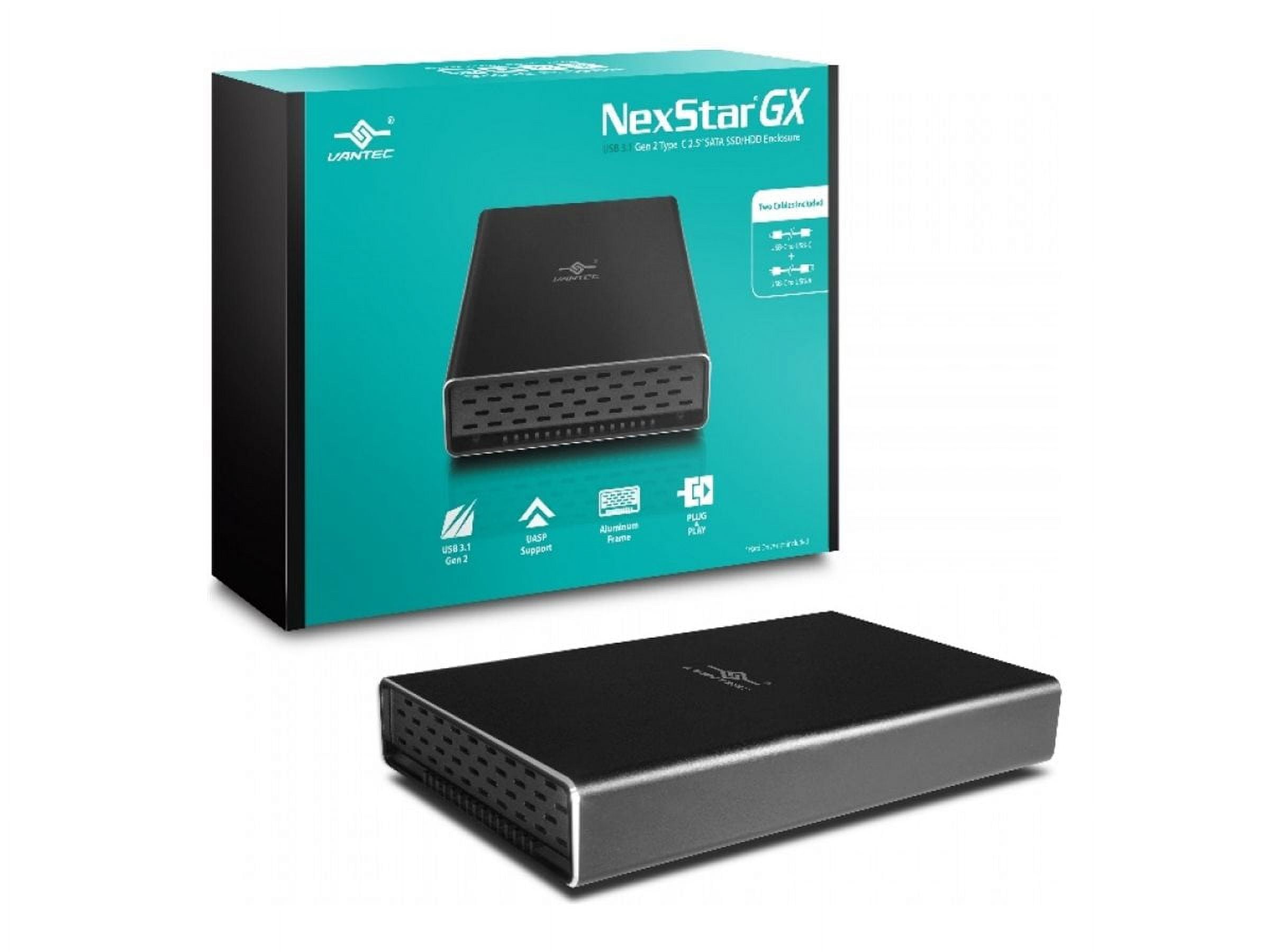 Vantec NexStar GX NST-271C31-BK - Storage enclosure - 2.5" - SATA 6Gb/s ...